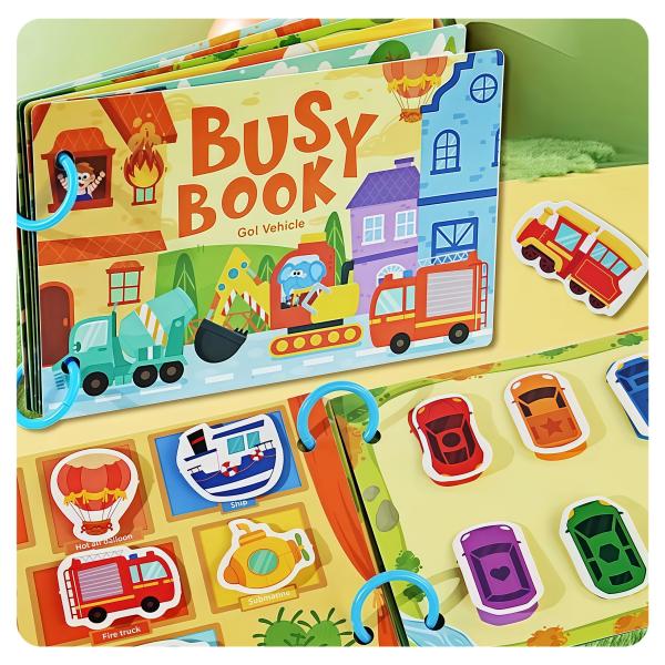 Quality Quiet Book Early Learning Activity Puzzle Paste Matching Game Toys Children's for sale