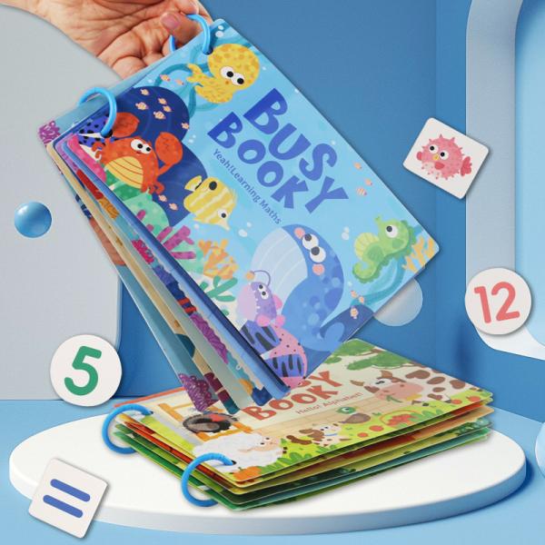 Quality Quiet Book Early Learning Activity Puzzle Paste Matching Game Toys Children's for sale