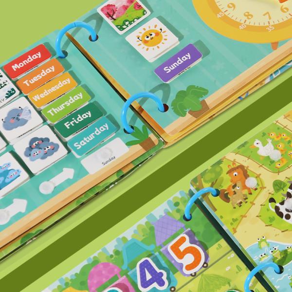 Quality Quiet Book Early Learning Activity Puzzle Paste Matching Game Toys Children's for sale