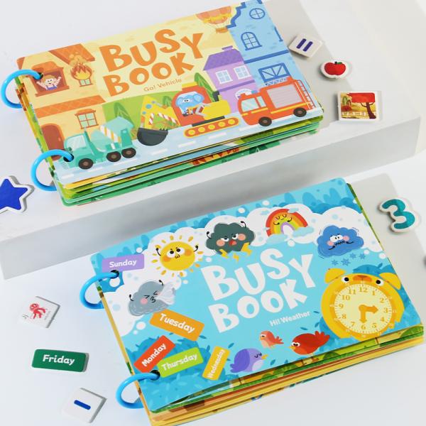 Quality Quiet Book Early Learning Activity Puzzle Paste Matching Game Toys Children's for sale