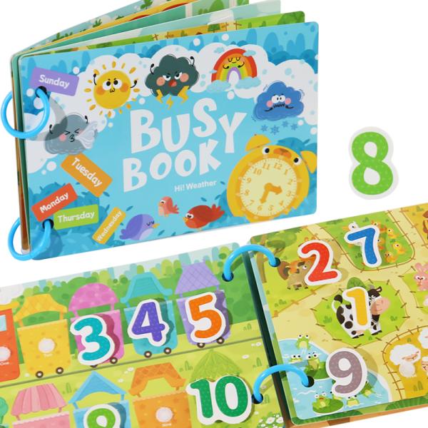Quality Quiet Book Early Learning Activity Puzzle Paste Matching Game Toys Children's for sale