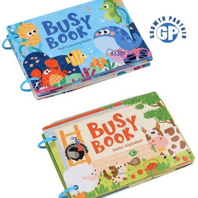China 2025 Montessori Autism Sensory Educational Toys Alphabet Animal Early Education Kids Learning Busy Book for sale