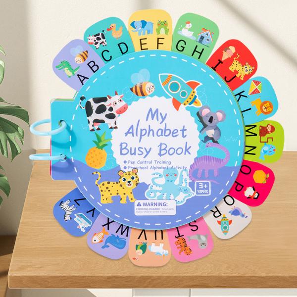 Quality 2025 New Design Baby Letters 26 English Letters in Red Words Cognitive Card for sale