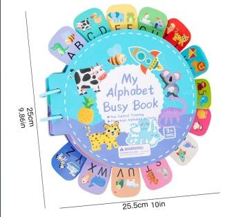 Quality 2025 New Design Baby Letters 26 English Letters in Red Words Cognitive Card for sale