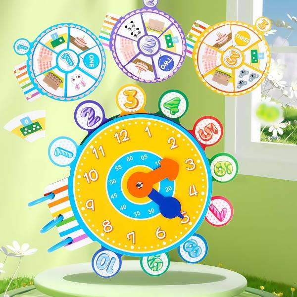 Quality Wholesale Montessori Digital Clock Quiet Sticker Book Preschool Learning Activities Busy Books for Toddlers for sale