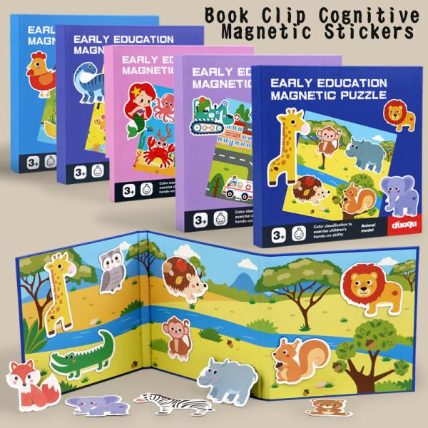Quality Magnetic Puzzle Book for Early Education Educational Toys with Scenes for sale