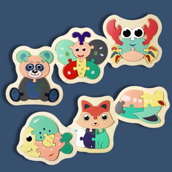 Quality Children's Wooden Entry-level Simple and Advanced Puzzle Puzzle,Children's for sale