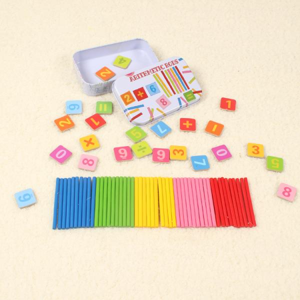 Quality Wooden Counting Sticks Preschool Math Training Intelligence Teaching Calculation for sale