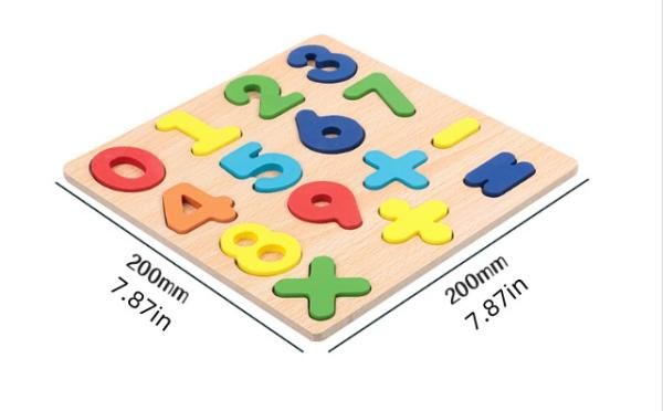 Quality Educational Toys 26 Letter Number Recognize Colorful Alphabet Wooden Panel for sale