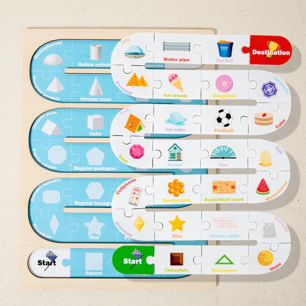 Quality Wooden Alphabetic Puzzle Toy Early Childhood Enlightenment Logic Matching Puzzle for sale