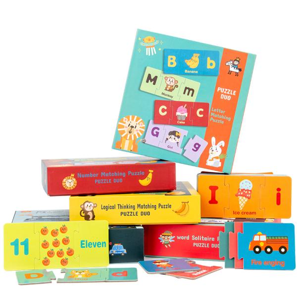 Quality Educational Toy Intelligence Letters/traffic Cognition Puzzle Wooden Numbers for sale