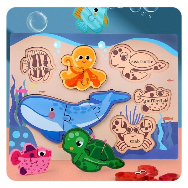 Quality Wholesale Three-dimensional Buckle Scene Puzzle Oem Odm Kids Early Learning for sale