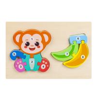 Quality Wooden 3D Wholesale Customized Animal Food Chain Early Education Puzzle for sale