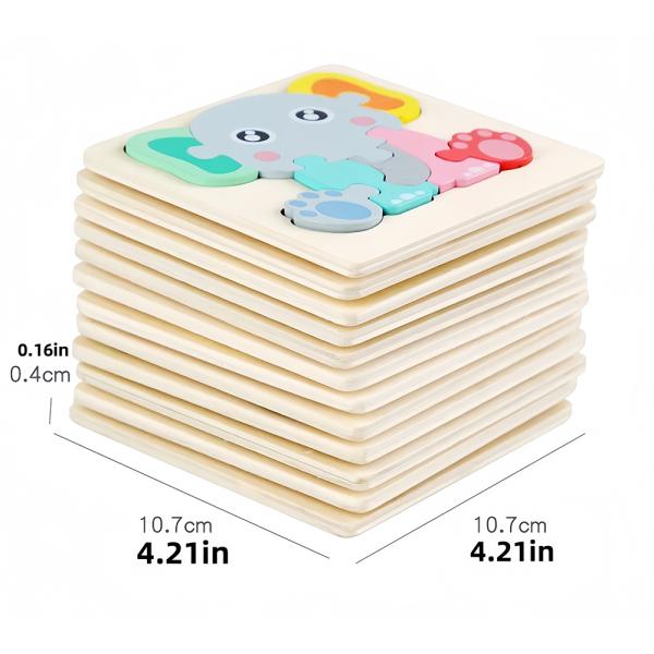 Quality Cartoon Laser Cut 3d Wood Anime Puzzle Children Educational 3d Traffic Shape for sale