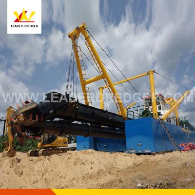 China Cutter Suction Dredger  with Submersed Dredge Pump for sale