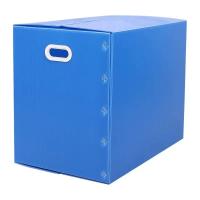China Totes Corrugated Plastic Storage Boxes Carry Handle Packing Carton Boxes For Moving for sale