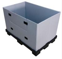 China Custom 2mm - 11mm Plastic Pallet Box Collapsible Moving Boxes Reusable for sale