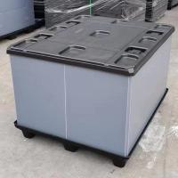 China 1120mm PP Plastic Pallet Box Sleeve Pallet Folding Container for sale