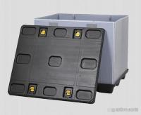 China Customers Logo Plastic Pallet Box Polypropylene Plastic Pallet Containers for sale