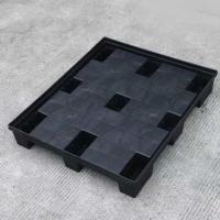 China Recyclable Corrugated Foldable Plastic Storage Box PP Pallet Container Black for sale