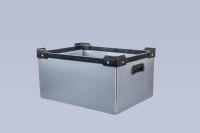 China Grey Plastic Warehouse Bins Crates Packaging Strong Hardness Corrugated Polypropylene Boxes for sale