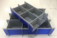 China Plastic Dividers Box PP Corrugated Sheet Fluted Polypropylene Board Partition for sale