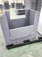 China Rectangular Gray Plastic Foldable Box Coaming Corona Carton for sale