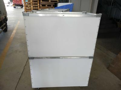 Lightweight Plastic Turnover Box Anti Pressure Corrugated PP Boxes Grey