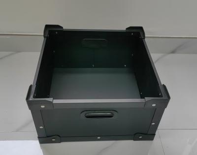 China Color Customized Corrugated Plastic Crates Stackable PP Corrugated Box High Bearing for sale