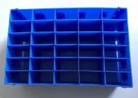 China Fireproof Plastic Hollow Sheet Blue 2440mm Plastic Dividers Box Crates for sale