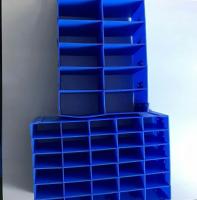 China Fireproof Plastic Hollow Sheet Blue 2440mm Plastic Dividers Box Crates for sale