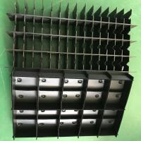 China Polypropylene Black Plastic Dividers Box PP Plastic Compartment Storage Box for sale