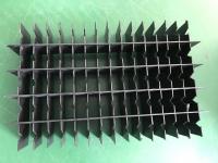 China Polypropylene Black Plastic Dividers Box PP Plastic Compartment Storage Box for sale