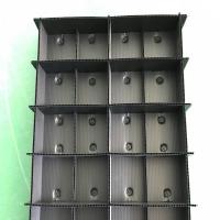 China Polypropylene Black Plastic Dividers Box PP Plastic Compartment Storage Box for sale