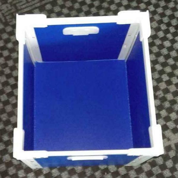 Quality Reusable Plastic Moving Shipping Totes Box blue corrugated bins for warehouse for sale