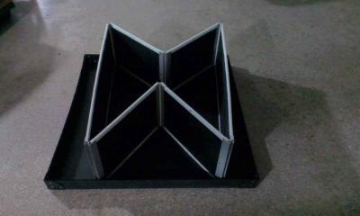 China Black Corrugated Foldable Plastic Crates X Box Sleeve School Collapsible Storage Container for sale