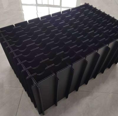 China Corrugated Multi Compartment Plastic Storage Boxes Anti Static Compartment Box Plastic for sale