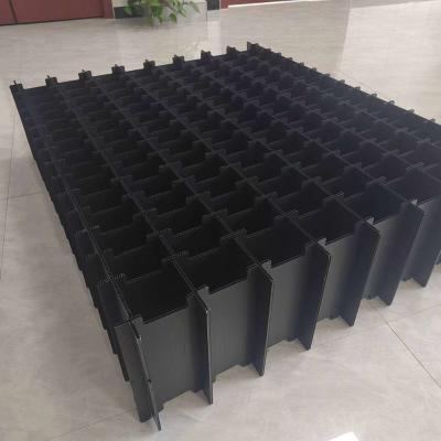 China Corrugated Multi Compartment Plastic Storage Boxes Anti Static Compartment Box Plastic for sale