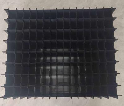 China Corrugated Multi Compartment Plastic Storage Boxes Anti Static Compartment Box Plastic for sale