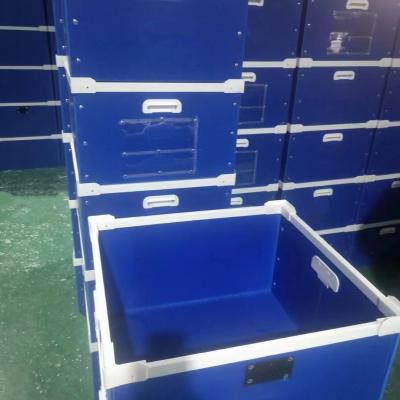 China Customized Plastic Turnover Box Pp Plastic Crates Customized Handle Moving Carton for sale