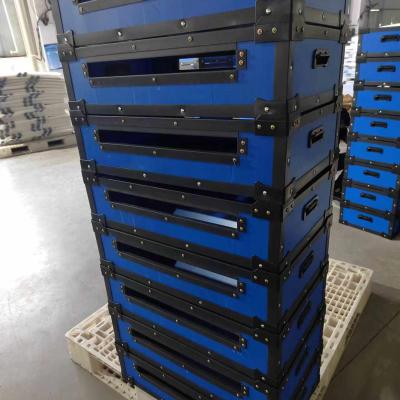 China Customized Plastic Turnover Box Pp Plastic Crates Customized Handle Moving Carton for sale