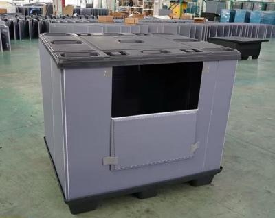 Cina Scatola di pallet in plastica in foglio ondulato in PP, coperchio cavo e contenitore di base in vendita
