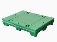 China Storage Logistic Sleeve Foldable Coaming Plastic Pallet Box With Lock for sale