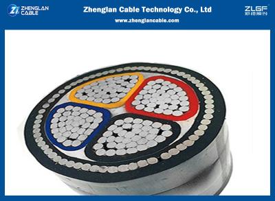 China Armoured 4C Low Voltage Power Cable PVC/XLPE Insulation Nominal Section 4*1.5~4*400mm² for sale