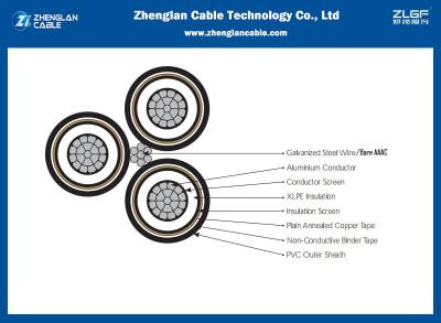 China 6.35/11kv Aerial Bundle Cable MV ABC Cable 3x185+1x95sqmm IEC60502-2 for sale