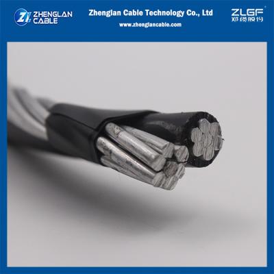 China Aerial Bundled Cable Duplex ABC Cable 1x2AWG+2AWG for sale
