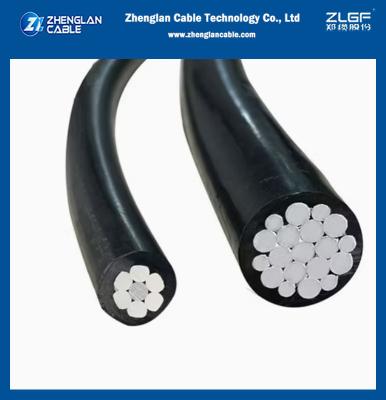 China 2*16mm2 Overhead AAC Conductor XLPE Insulation Aluminum Wire Twisted ABC Cable for sale