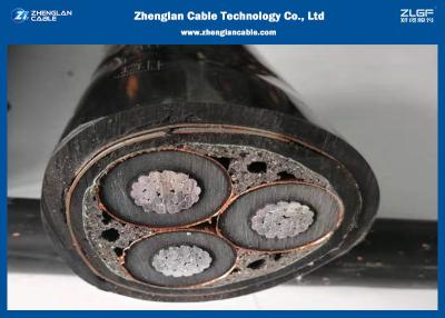 China 8.7/15KV MV 3C Armoured Power Cable CU / AL Material XLPE Insulated Cable for sale