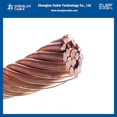 China Pure Copper Conductor Bare Copper Conductor 70mm2 For Earth Connection Purpose  IEC/ASTM for sale