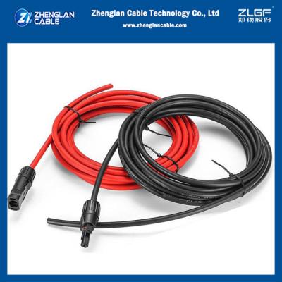China Single Core Photovoltaic Solar Panel Cable RED Black 6mm2 1.5KV 1000m/Drum for sale